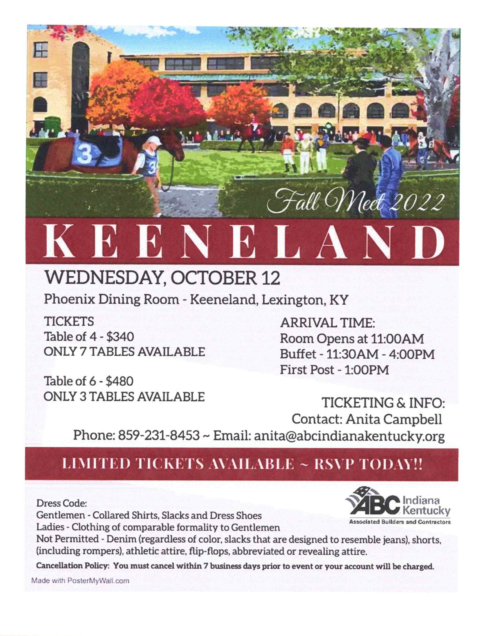 Keenland Fall Meet 2022 (Lexington, KY) - Associated Builders and ...